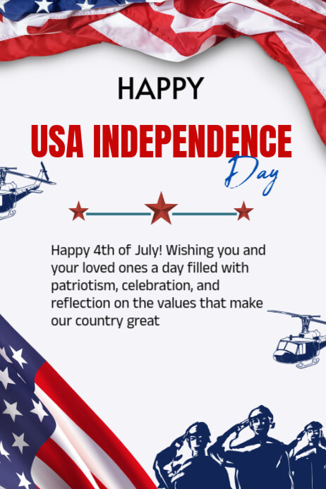Pastel Happy 4th Of July Poster Template | PosterMyWall