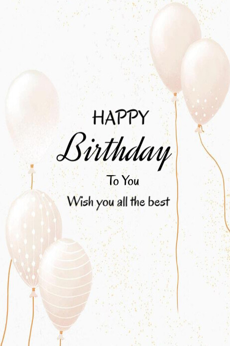 Pastel Happy Birthday To You Poster Template | PosterMyWall
