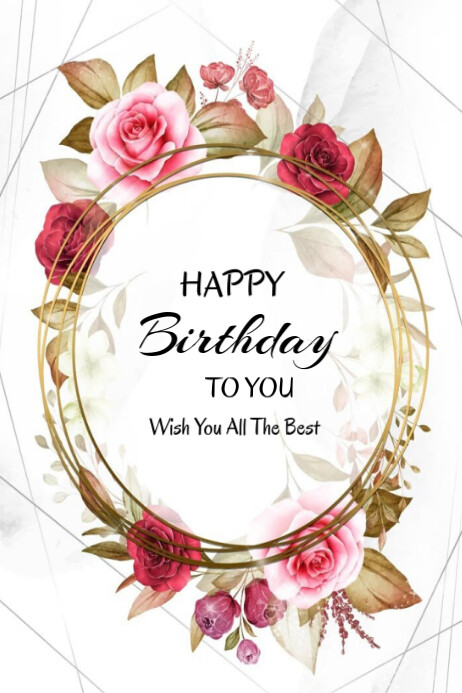 Pastel Happy Birthday To You Poster Template | PosterMyWall