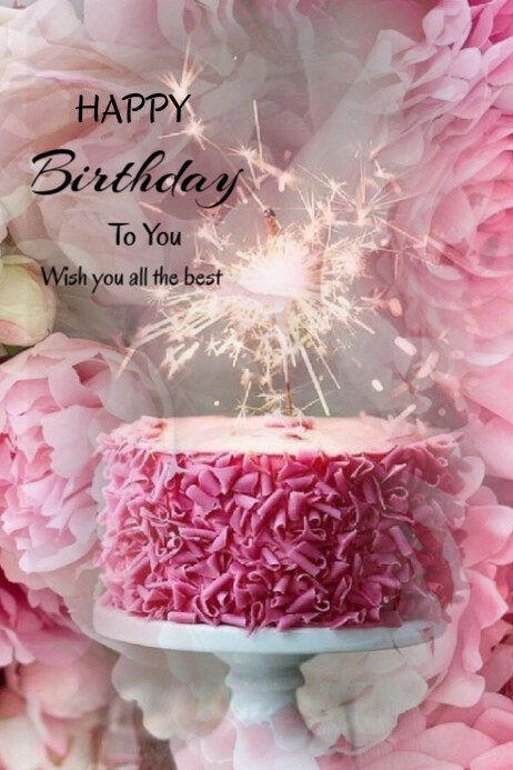 Pastel Happy Birthday To You Poster Template | PosterMyWall