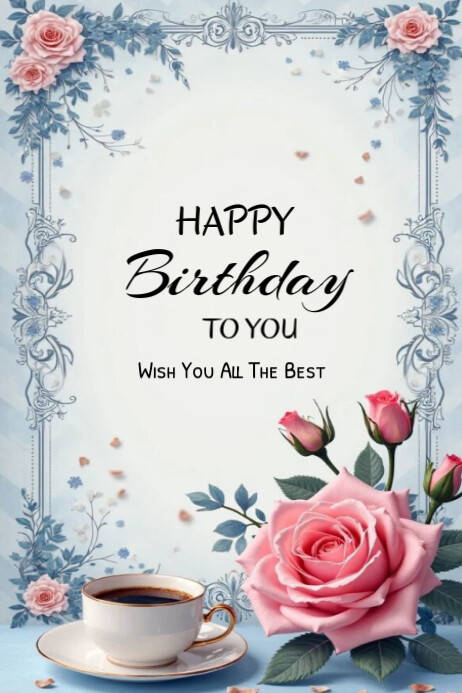 Pastel Happy Birthday To You Poster Template | PosterMyWall
