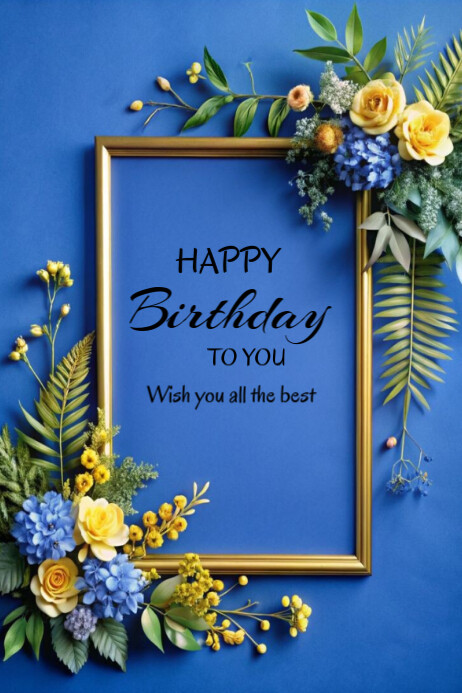 Pastel Happy Birthday To You Poster Template | PosterMyWall