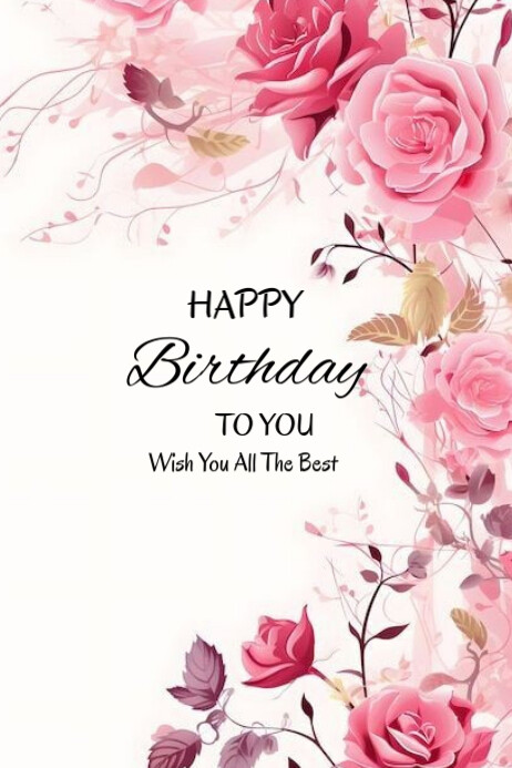 Pastel Happy Birthday To You Poster Template | PosterMyWall