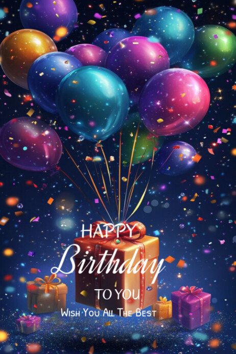 Pastel Happy Birthday To You Poster Template | PosterMyWall