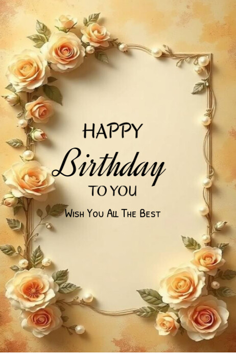 Pastel Happy Birthday To You Poster Template | PosterMyWall