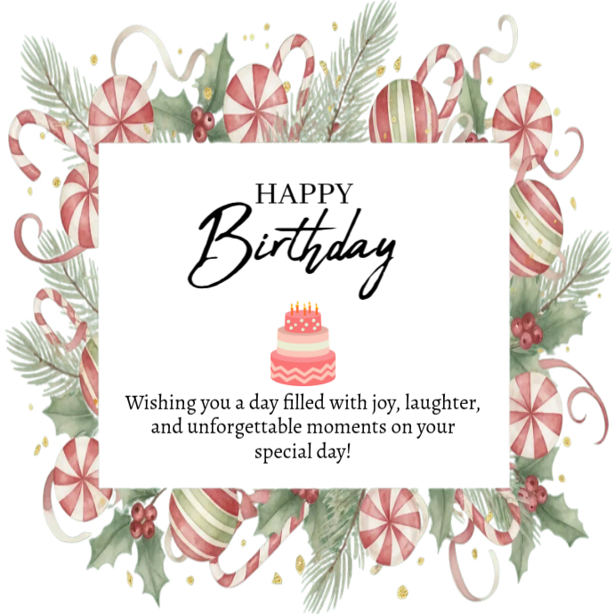 Pastel Happy Birthday Wishes For Your Loved Ones Logo Template ...