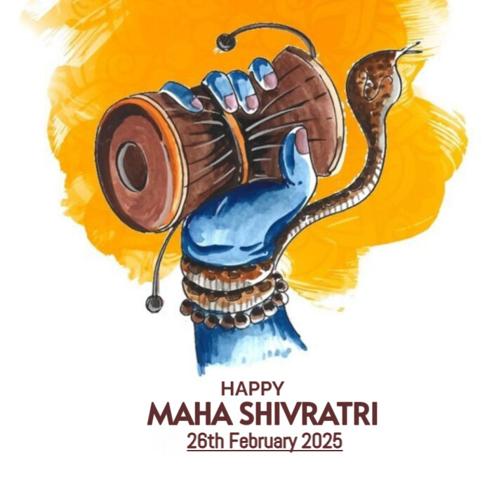 Pastel Happy Maha Shivratri 2025 Instagram Post Template | PosterMyWall