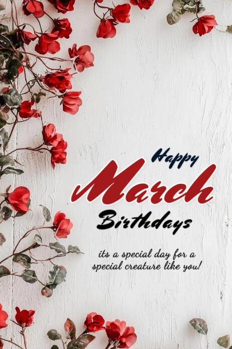 Copy of Pastel Happy March Birthdays Banner 4' × 6' | PosterMyWall