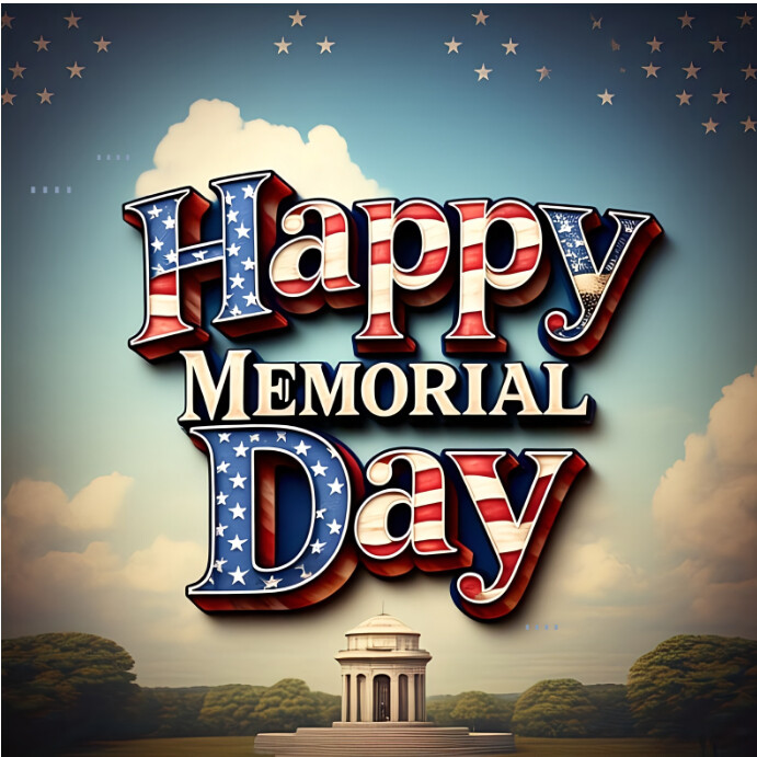 Pastel Happy Memorial Day Instagram Post Template | PosterMyWall