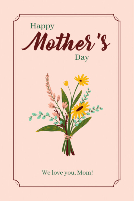 Pastel Happy Mother’s Day Poster Template | PosterMyWall