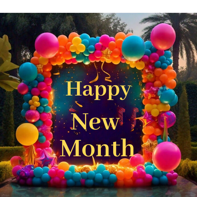 Copy of Happy new month | PosterMyWall