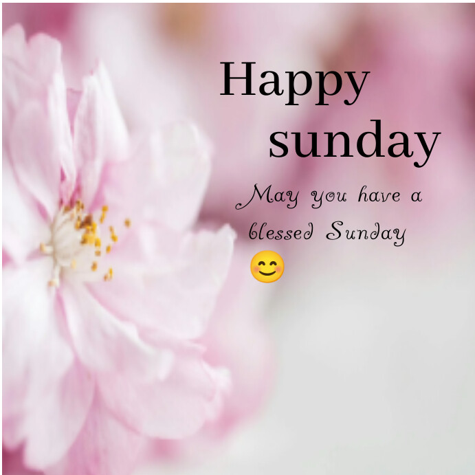 Modèle Pastel Happy Sunday Instagram Post | PosterMyWall