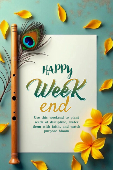 Copy of Pastel Happy Weekend Banner 4' × 6' | PosterMyWall