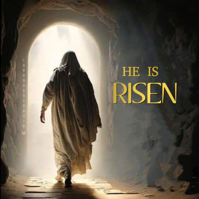 Copy of Pastel He Is Risen Instagram Post | PosterMyWall