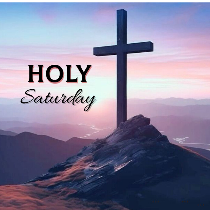 Copy of Pastel Holy Saturday Template Instagram Post | PosterMyWall