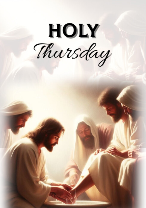 Copy of Pastel Holy Thursday Template A4 | PosterMyWall