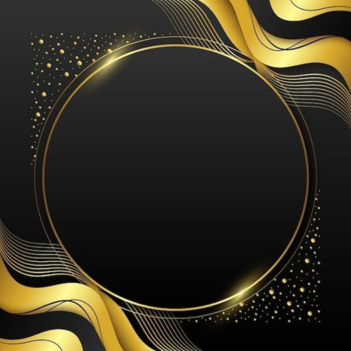 Pastel Luxury Black And Gold Background – Elegant Frame Template For ...