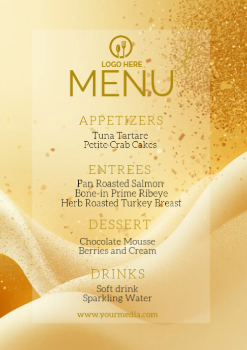 Pastel Menu Restaurant A2 Template | PosterMyWall