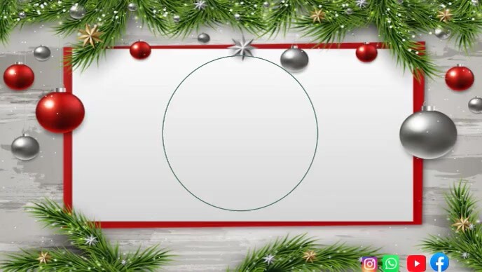 Pastel Merry Christma Youtube Thumbnail Template | PosterMyWall