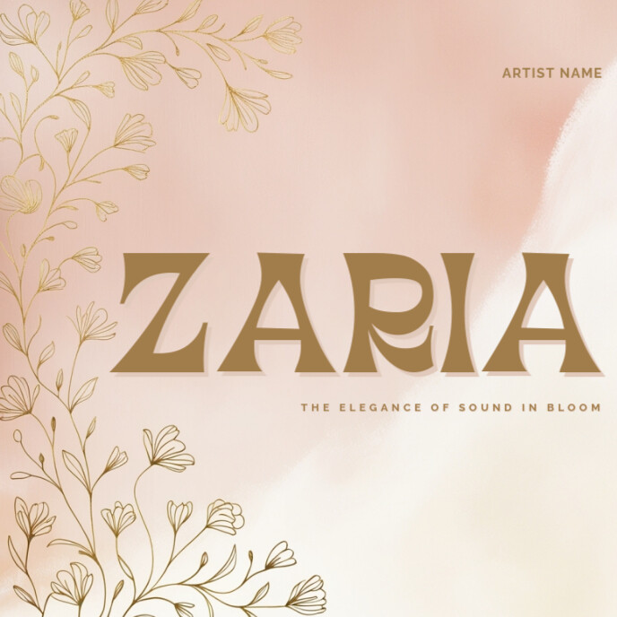 Copy of Pastel Minimal Line Art Floral Album Cover | PosterMyWall