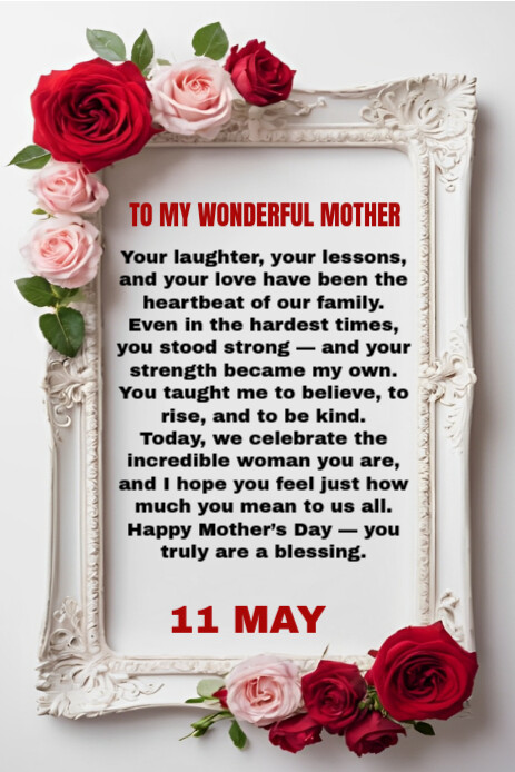 Modèle Pastel Mother Day Design Pinterest Graphic | PosterMyWall