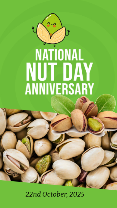 Plantilla de Pastel National Nut Day Instagram Story | PosterMyWall