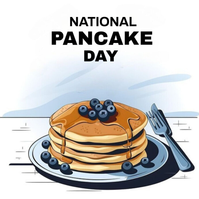 Pastel National Pancake Day Instagram Post Template | PosterMyWall