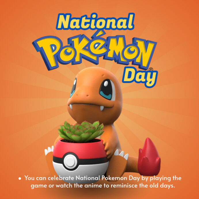 Copy of Pastel National Pokemon Day Flyer Instagram Post | PosterMyWall