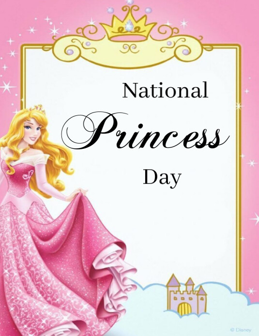 Modèle Pastel National Princess Day Celebration Flyer (us Letter ...