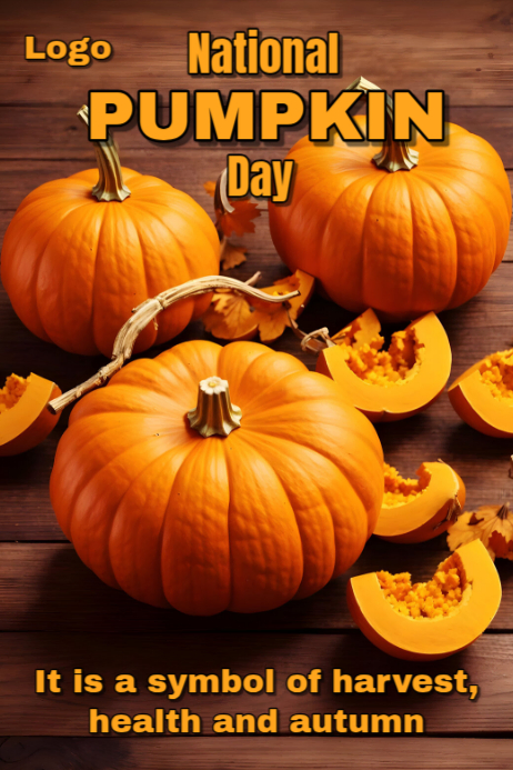 Modèle Pastel National Pumpkin Day Poster | PosterMyWall
