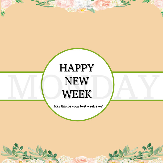 Pastel New Week Instagram Post Template | PosterMyWall
