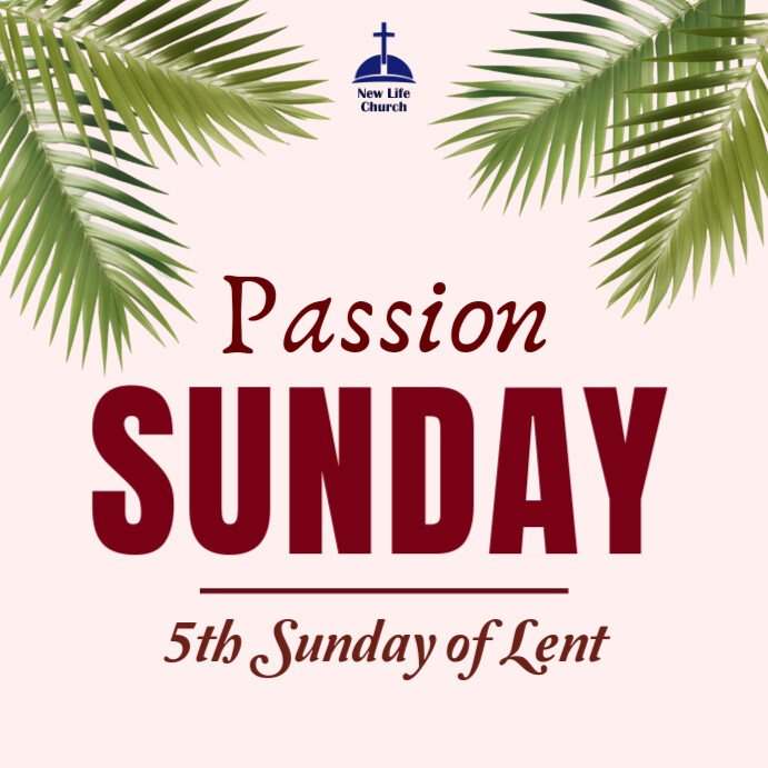 Pastel Passion Sunday 5th Sunday Of Lent Palm Sunday Post Quote ...