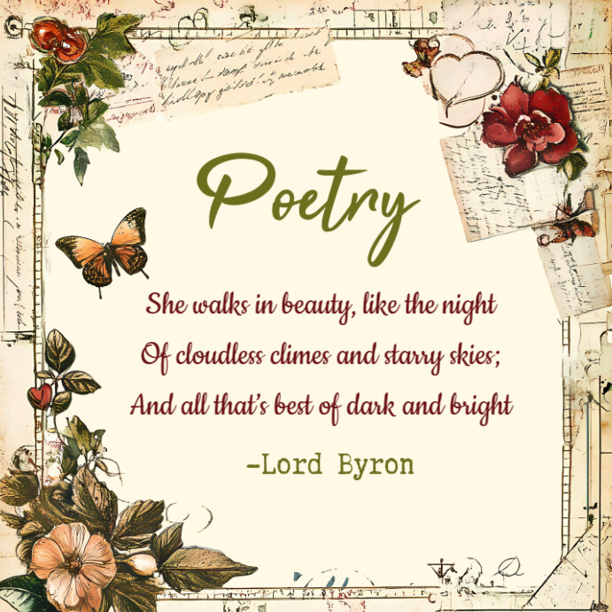 Copy of Pastel Poetry Poster Instagram Post | PosterMyWall