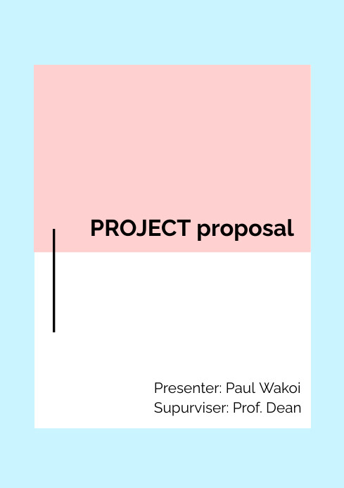 pastel project proposal coverpage A4 2024 lat Template | PosterMyWall