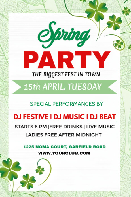 Copy of Pastel Spring Party Poster | PosterMyWall