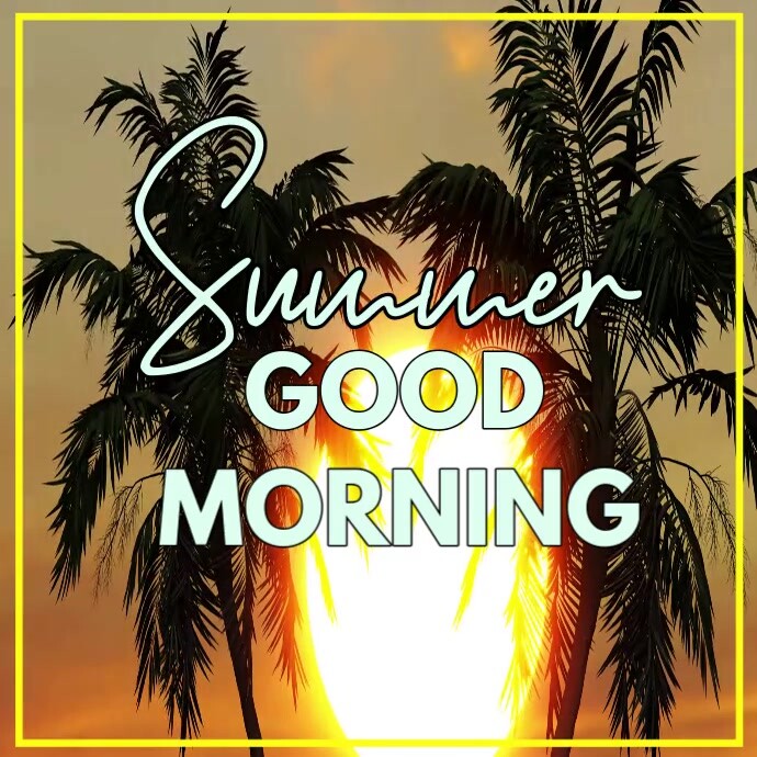Copy of Pastel Summer Good Morning Instagram Post | PosterMyWall