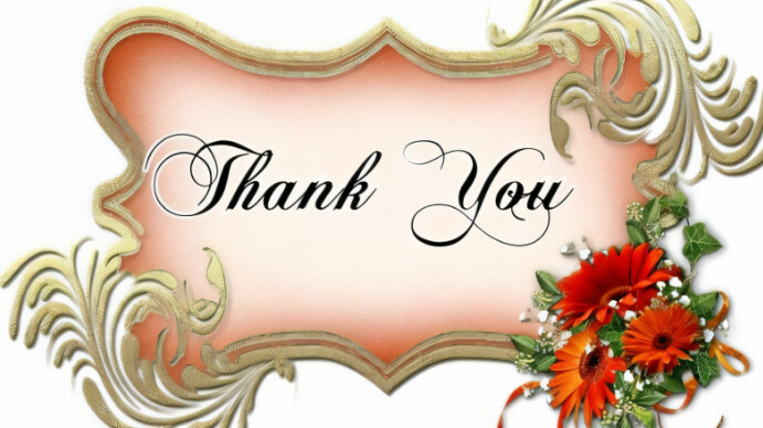 Pastel Thank You Digital Display (16:9) Template | PosterMyWall