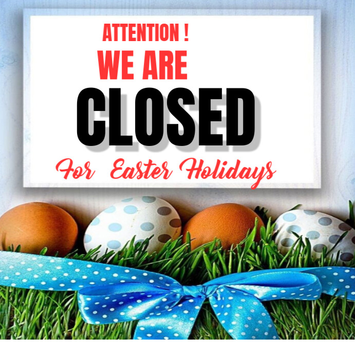 Pastel We Are Closed For Easter Design Template Instagram Post ...