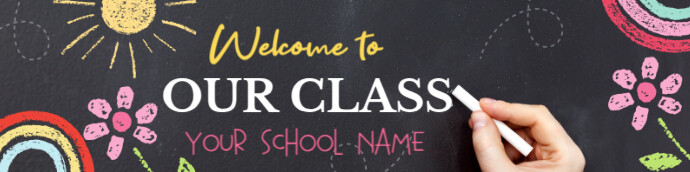 Pastel Welcome To Our Classroom Google Header Google Classroom Banner ...