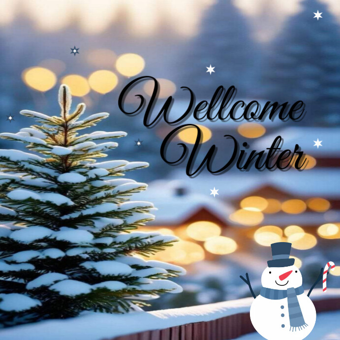 Copy of Pastel Wellcome Winter Instagram Post | PosterMyWall