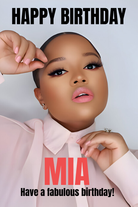 Pastel White Background Joyful Happy Birthday Template | PosterMyWall