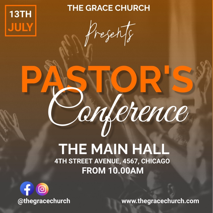 PASTOR'S CONFERENCE POSTER Template | PosterMyWall