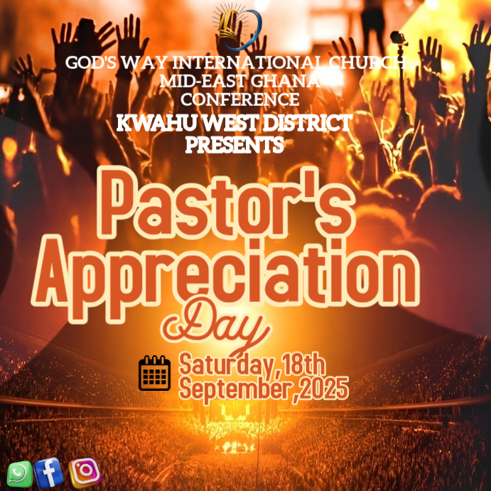 Plantilla de pastor's appreciation day | PosterMyWall