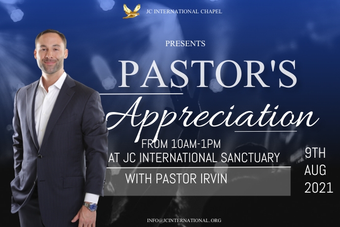 Pastor's appreciation poster Template | PosterMyWall