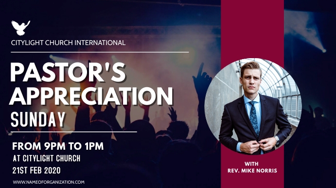 PASTOR'S APPRECIATION SUNDAY Template | PosterMyWall