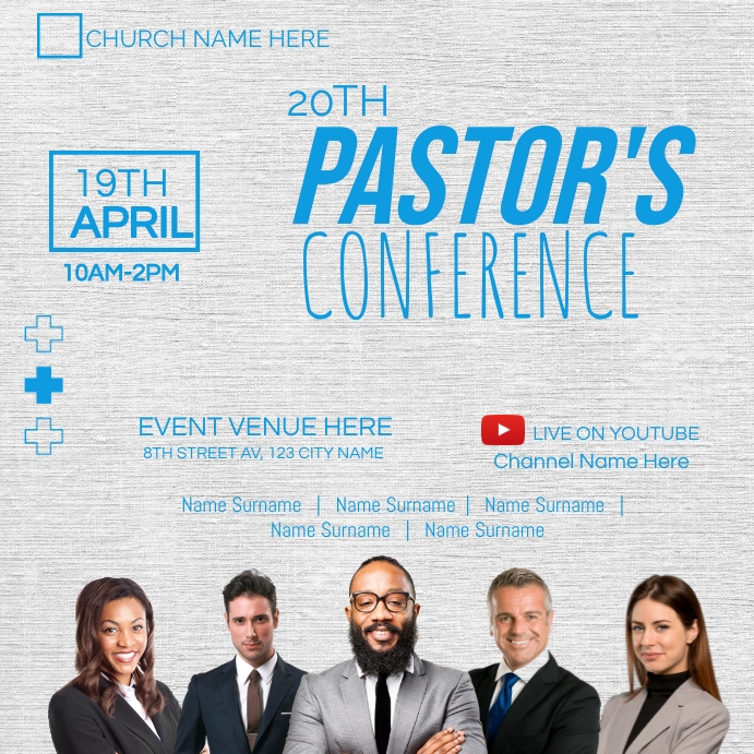 pastor's conference Template | PosterMyWall