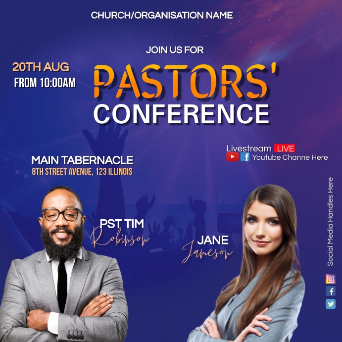 Copy of pastor's conference | PosterMyWall