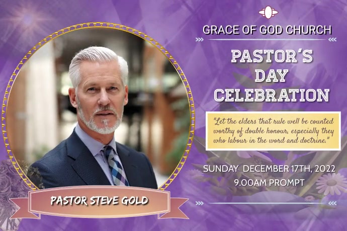 Copy of PASTOR'S DAY | PosterMyWall