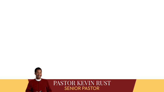 Pastor | Lower Thirds Template | PosterMyWall