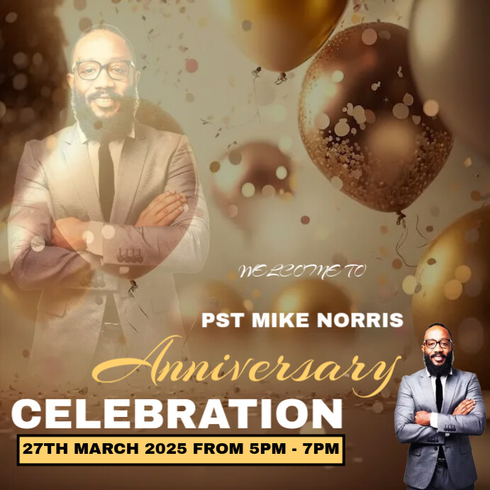 PASTOR ANNIVERSARIES CELEBRATION Template | PosterMyWall
